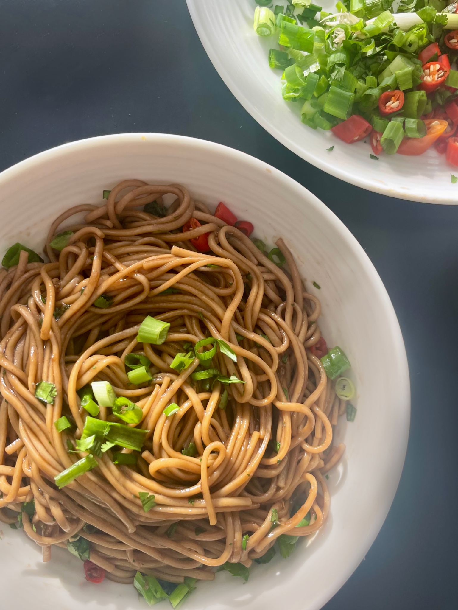 Spicy Black Vinegar Soba Noodles - the cozy eats